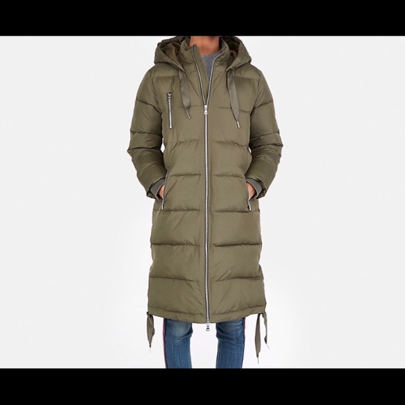Express | Jackets & Coats | New Express Long Puffer Coat | Poshmark